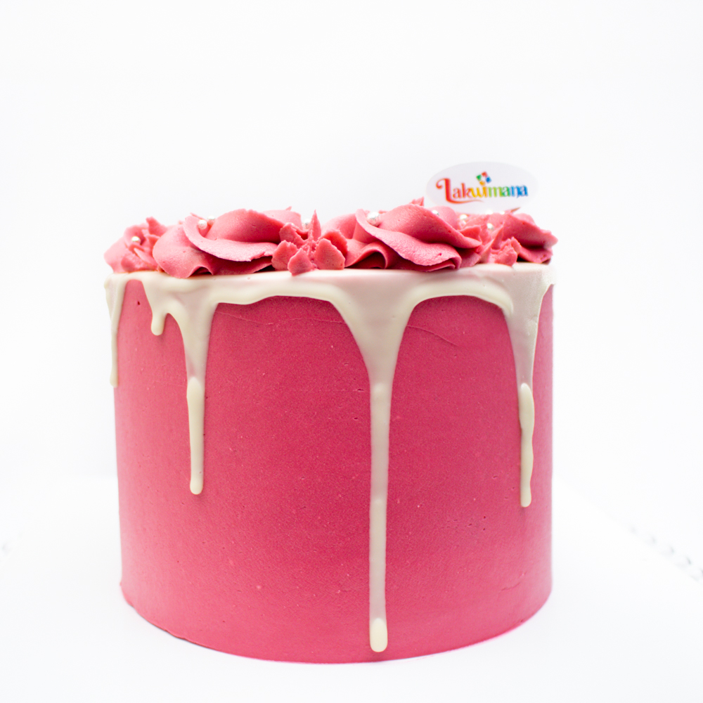 Choco Rose Ribbon cak ewith chocolate drip, Lakwimana