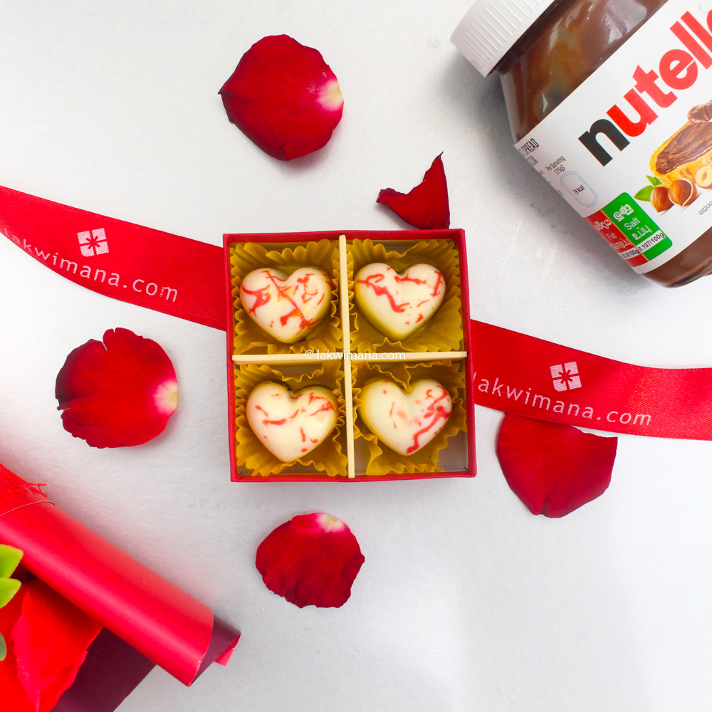 Heart Handmade 4pc Chocolate Box, Lakwimana