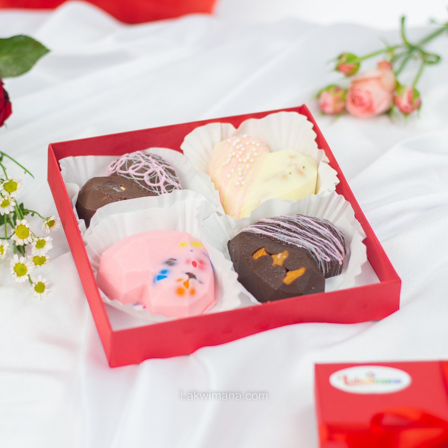 Heartful Indulgence Chocolate Box – Assorted Gourmet Heart Chocolates ...