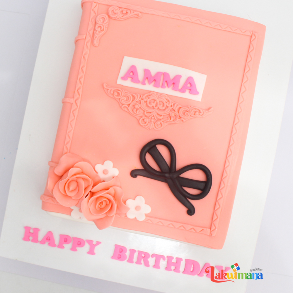 Mom's Diary Birthday Cake for Mother, Lakwimana