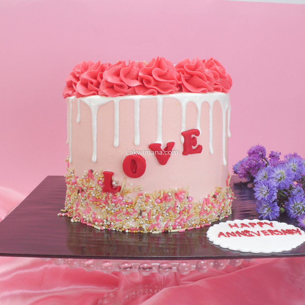 Pink Sprinkles and Drip cake, Lakwimana