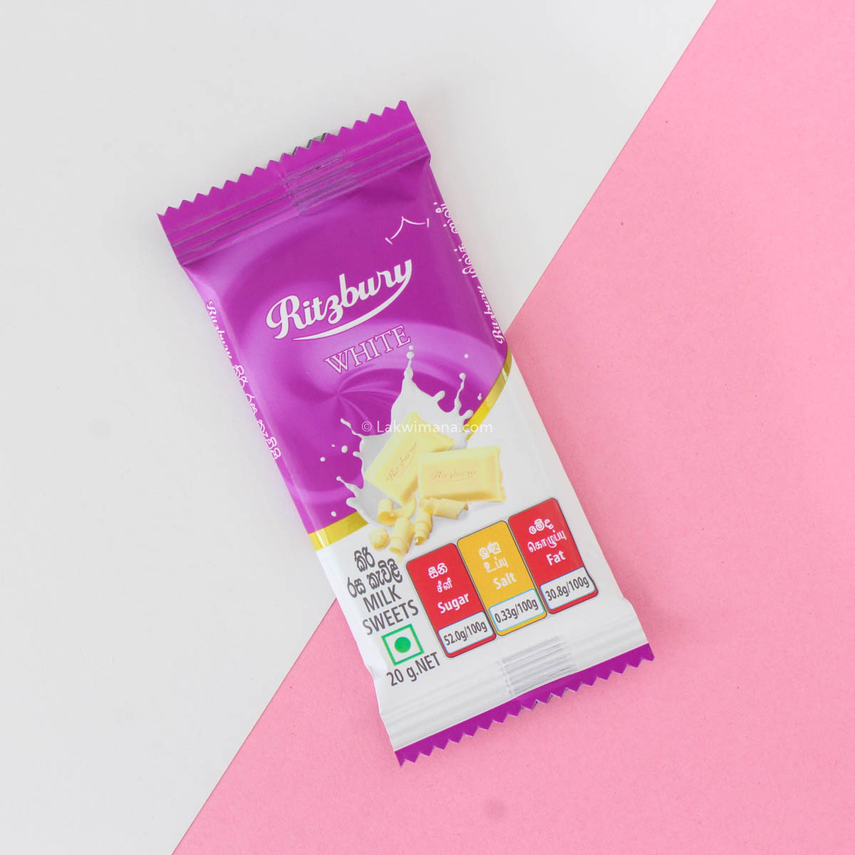 Ritzbury Milk Sweet Choco 20g, Lakwimana